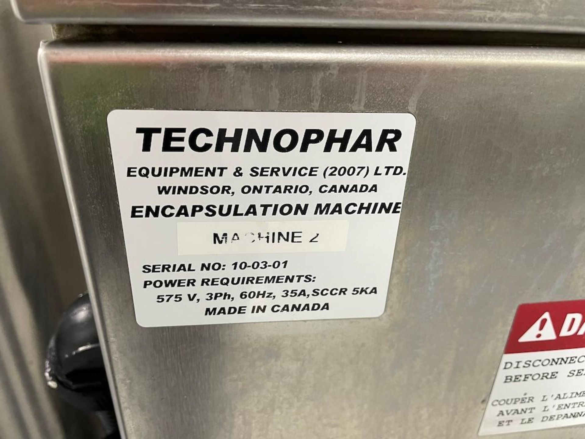 TECHNOPHAR SGM407 CAPSULE MACHINE, ALLEN BRADLEY PANELVIEW PLUS 1250 ...