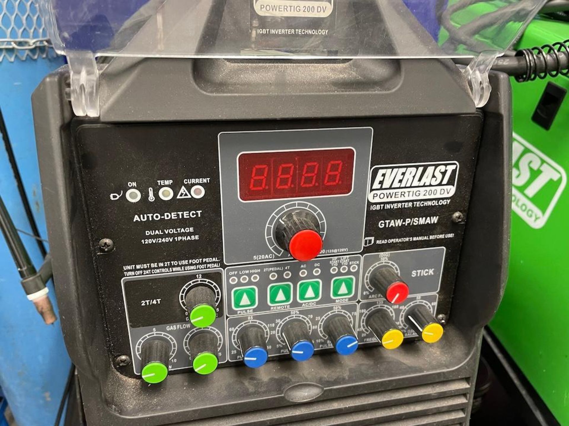 LOT 2 EVERLAST WELDERS MODELS POWERTIG 200 DV, POWER IMIG 200, GREY ...