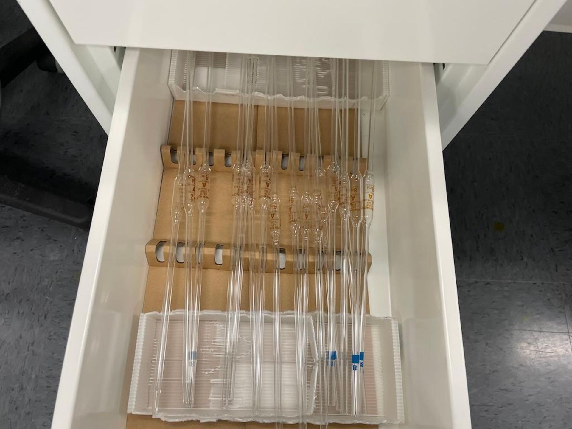 CONTENTS OF LAB AREA, ALL LAB SUPPORT, INCLUDES: VWR DISPOSABLE PASTEUR ...