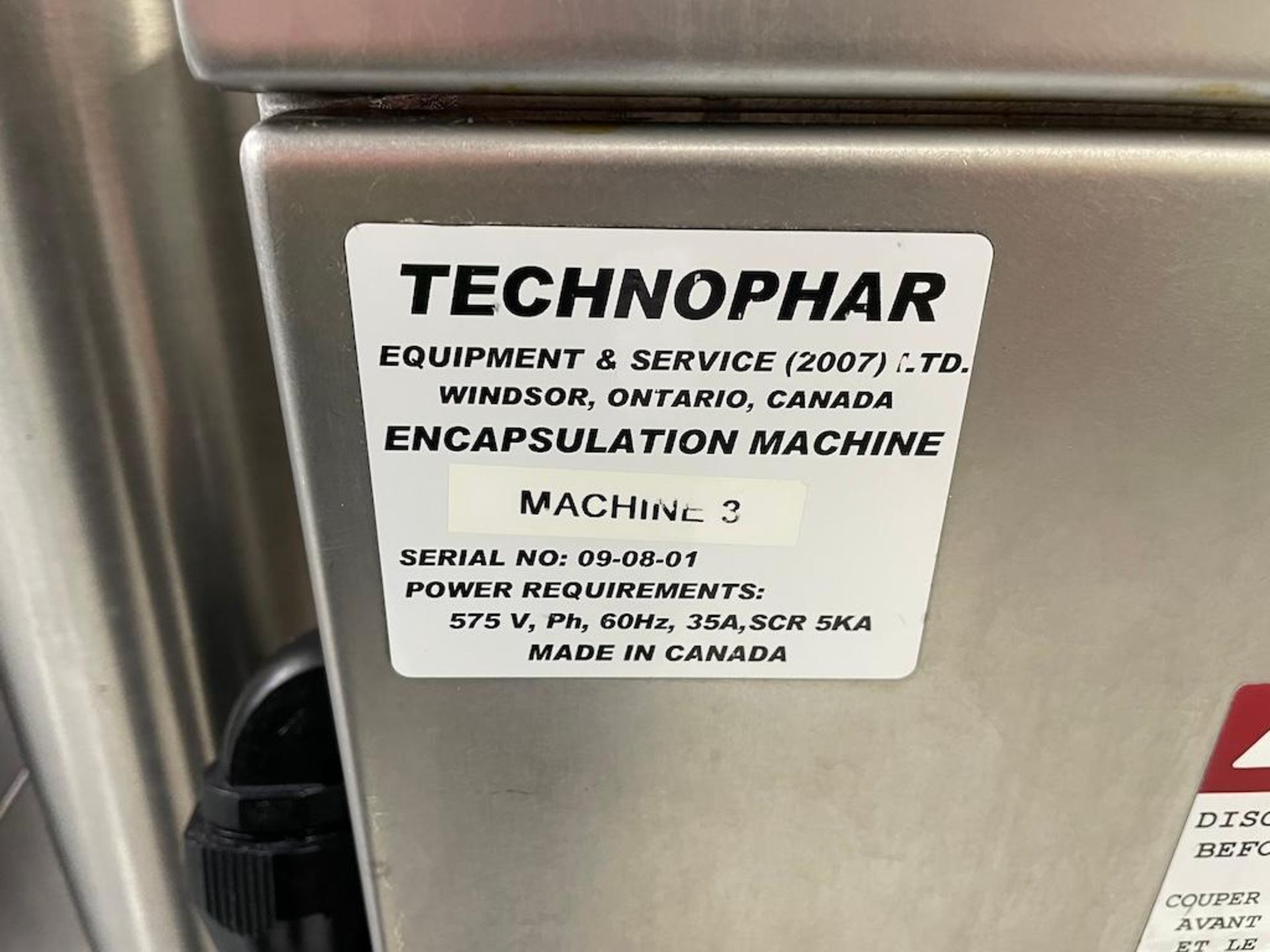 TECHNOPHAR SGM407 CAPSULE MACHINE, ALLEN BRADLEY PANELVIEW PLUS 1250 ...