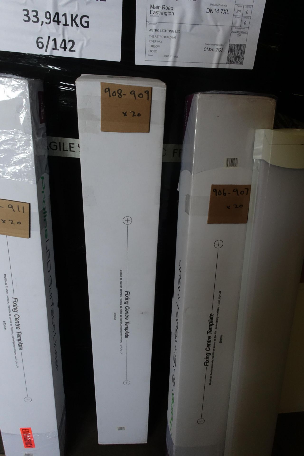 20 X Ansell APRLED 2 X 4 49W LED Proline twin LED Battens 4000K 4FT ...