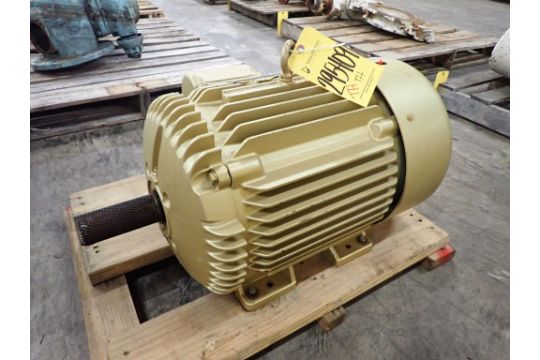Cat No. EM4104T, 30 HP, 230/460 V, 1760 RPM, Frame: 286T; Tag: 295409