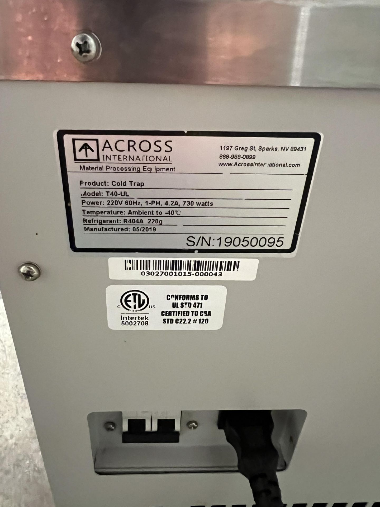 LOCATED IN BEND, OR- Lot of (2) Used Across International Vacuum Oven w ...