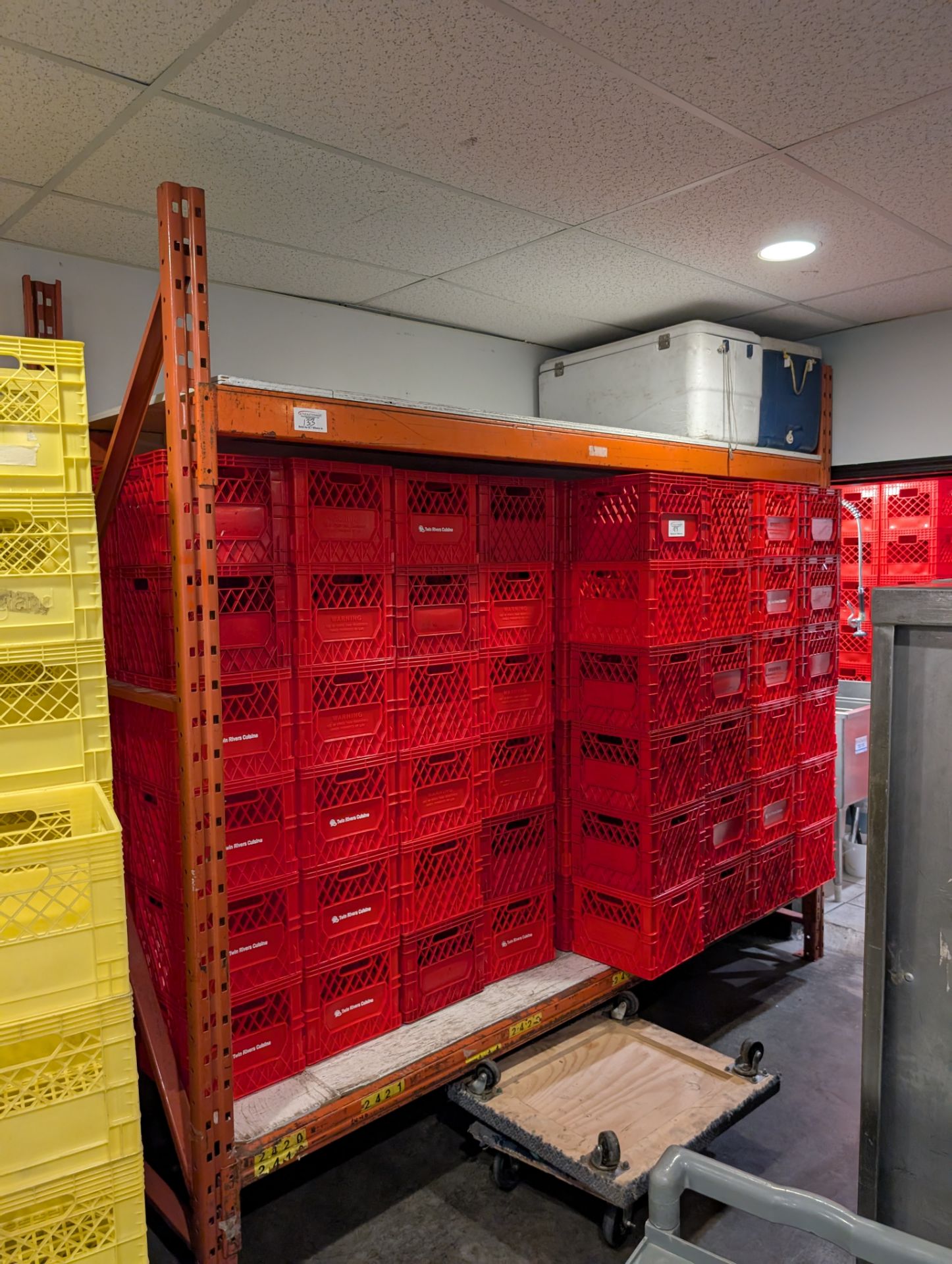 3 Sections of Pallet Racking