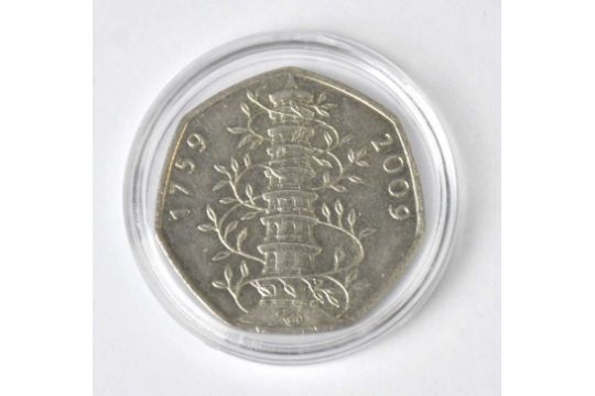A Kew Gardens 2009 50p coin.
