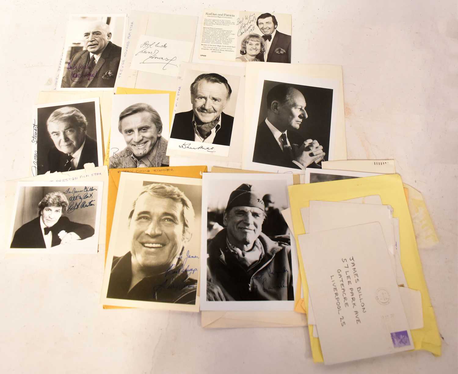 A collection of autographs from female stars of TV, film and music, to ...