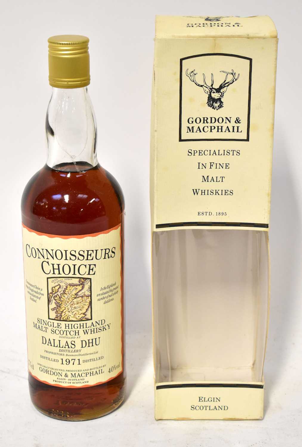 GORDON & MACPHAIL; a boxed bottle of Connoisseurs Choice Single ...