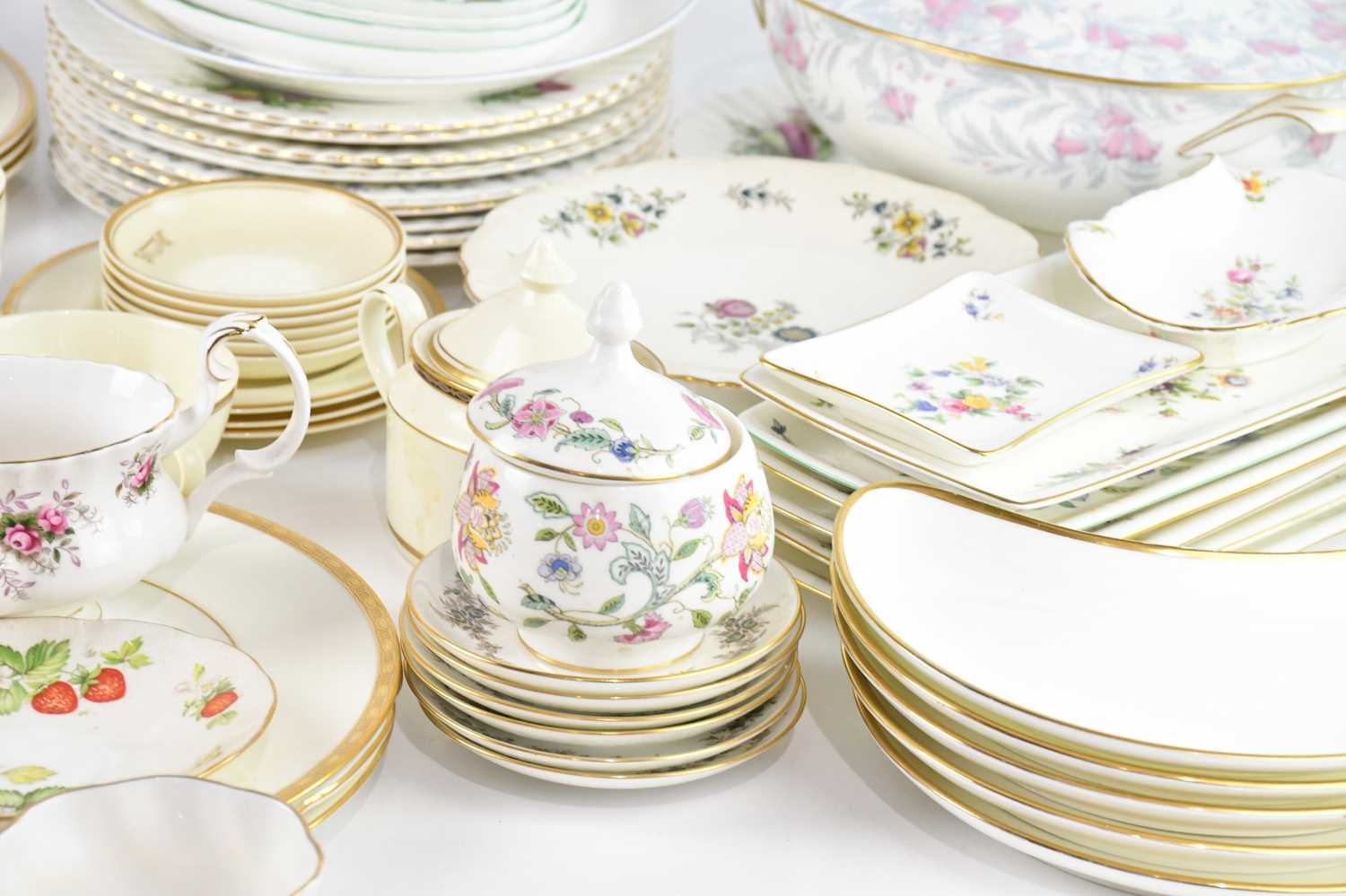 MINTON; a mixed collection of bone china ceramics, including a ...
