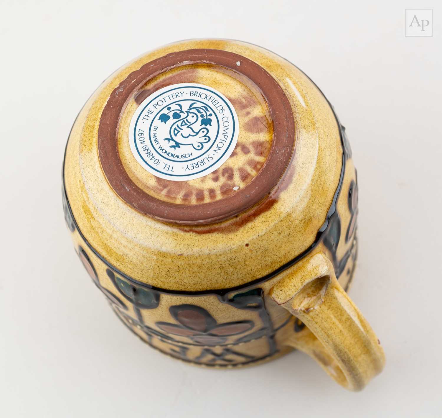 MARY WONDRAUSCH (1923-2016); a large slipware Millennium Cup inscribed ...