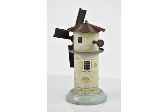 BING; a tinplate windmill, height 16cm.