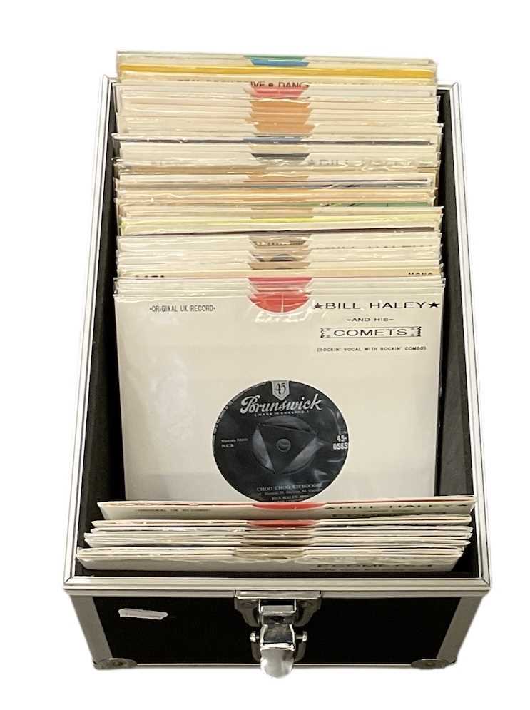BILL HALEY; a collection of over thirty 45rpm records including US ...