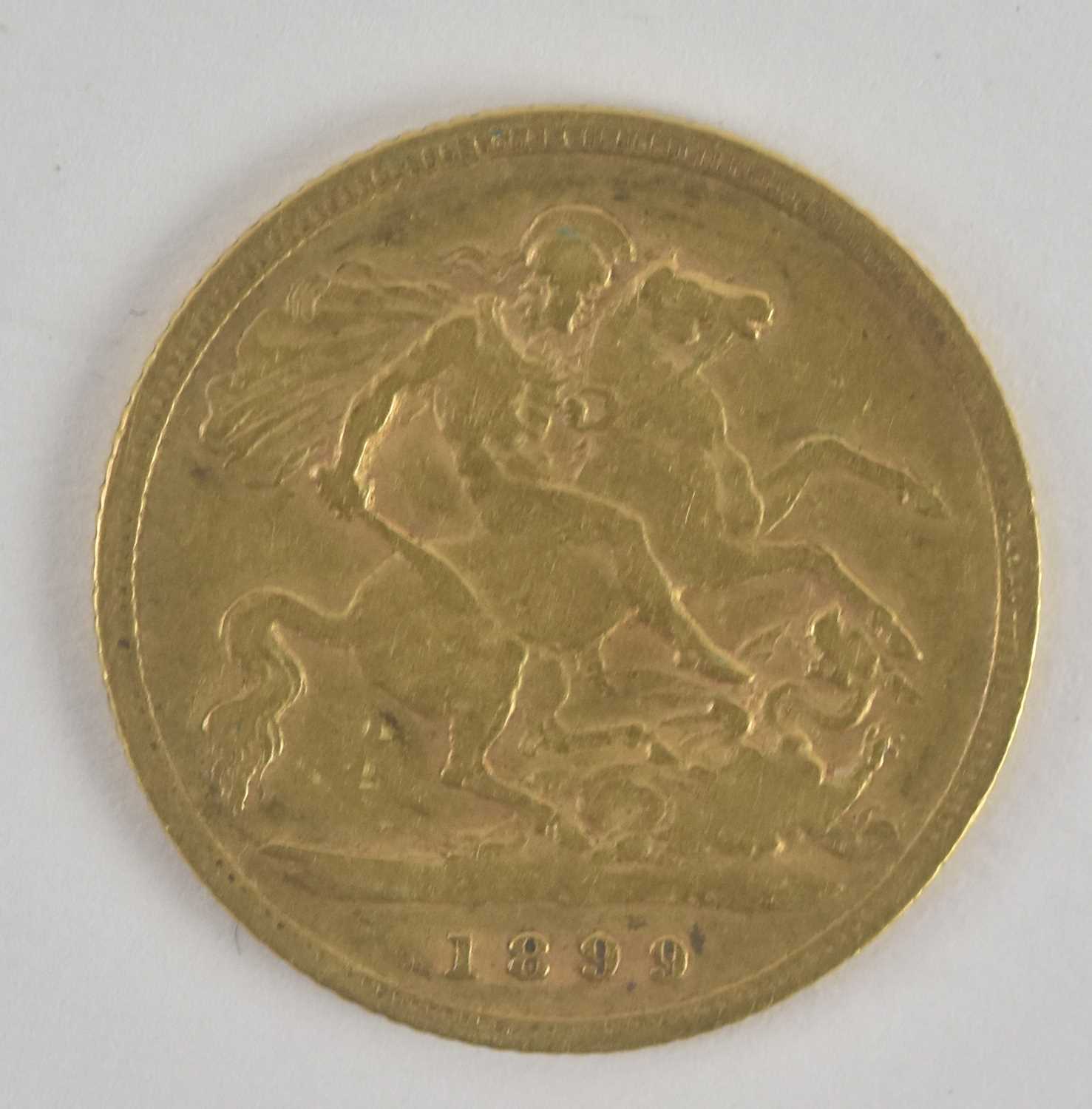 A Victoria half sovereign, 1899, old head.