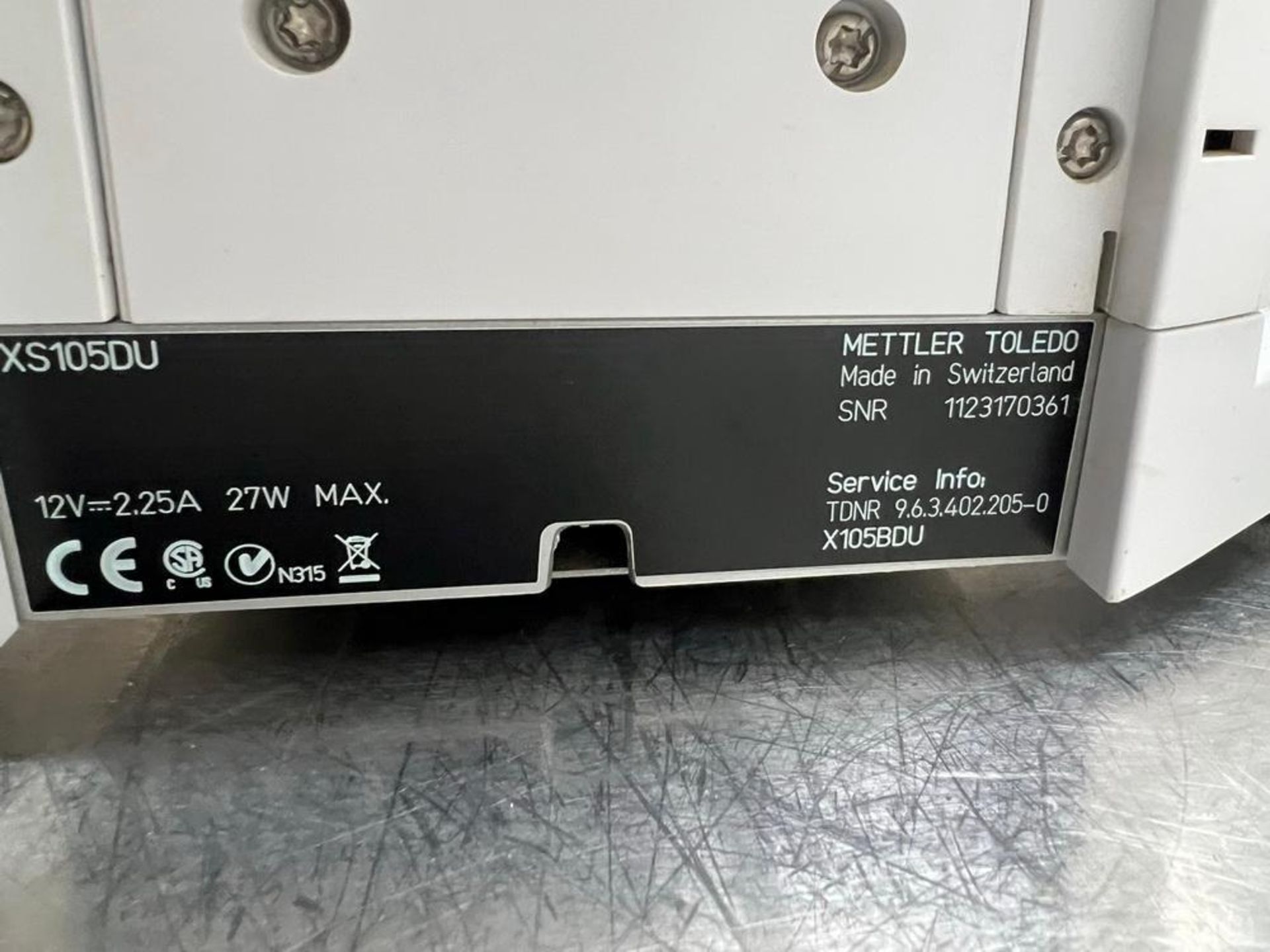 Mettler Toledo 120g Digital Lab Balance, Model XS105, d=0.01 mg