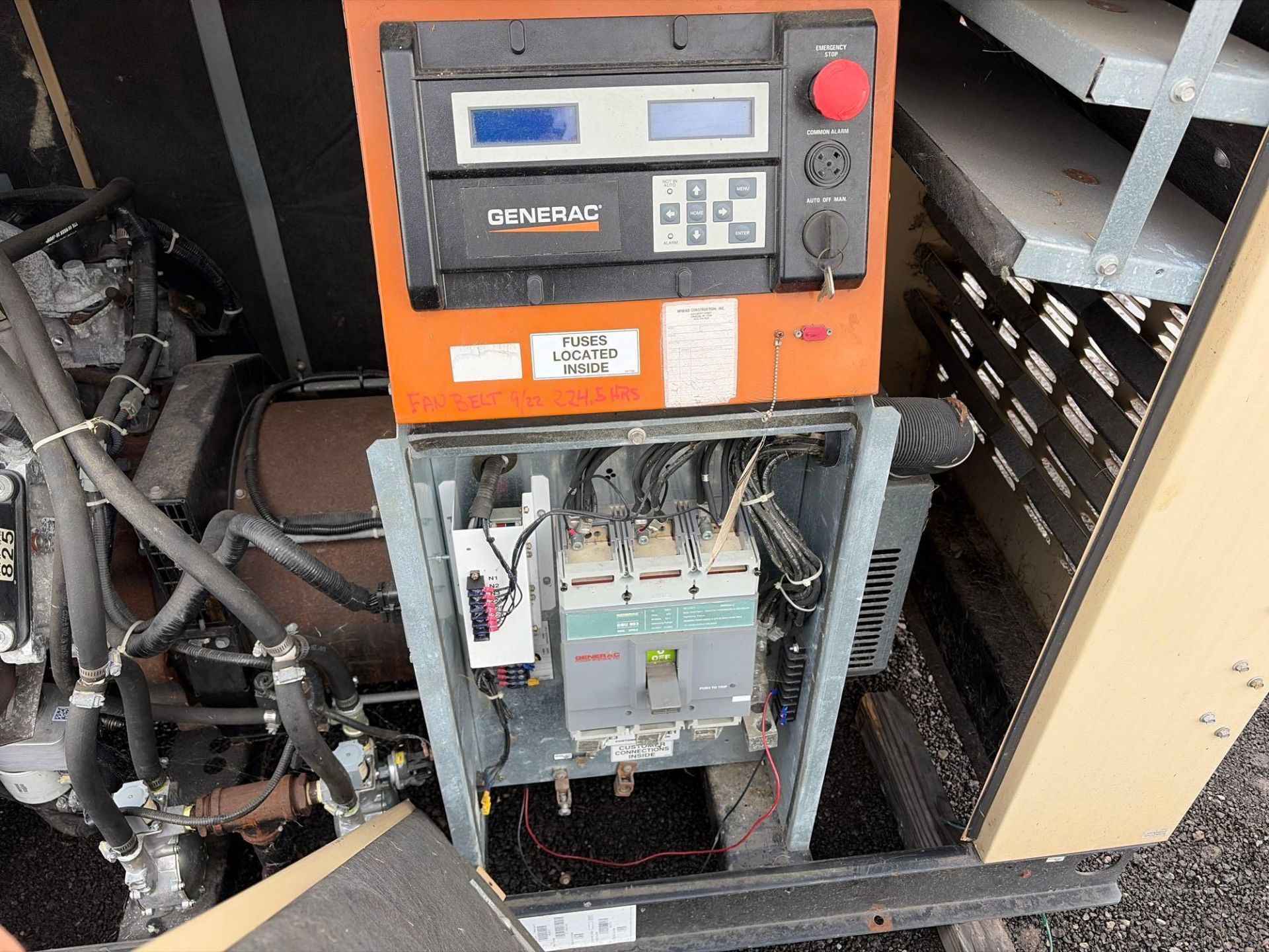 GENERAC 150KW GENERATOR powered by Ford 8 cylinder diesel engine ...