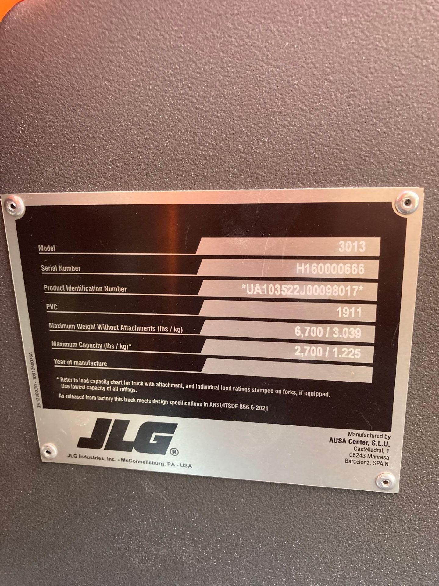 NEW UNUSED JLG 3013 TELESCOPIC FORKLIFT 4x4, powered by Kubota V-1505 ...