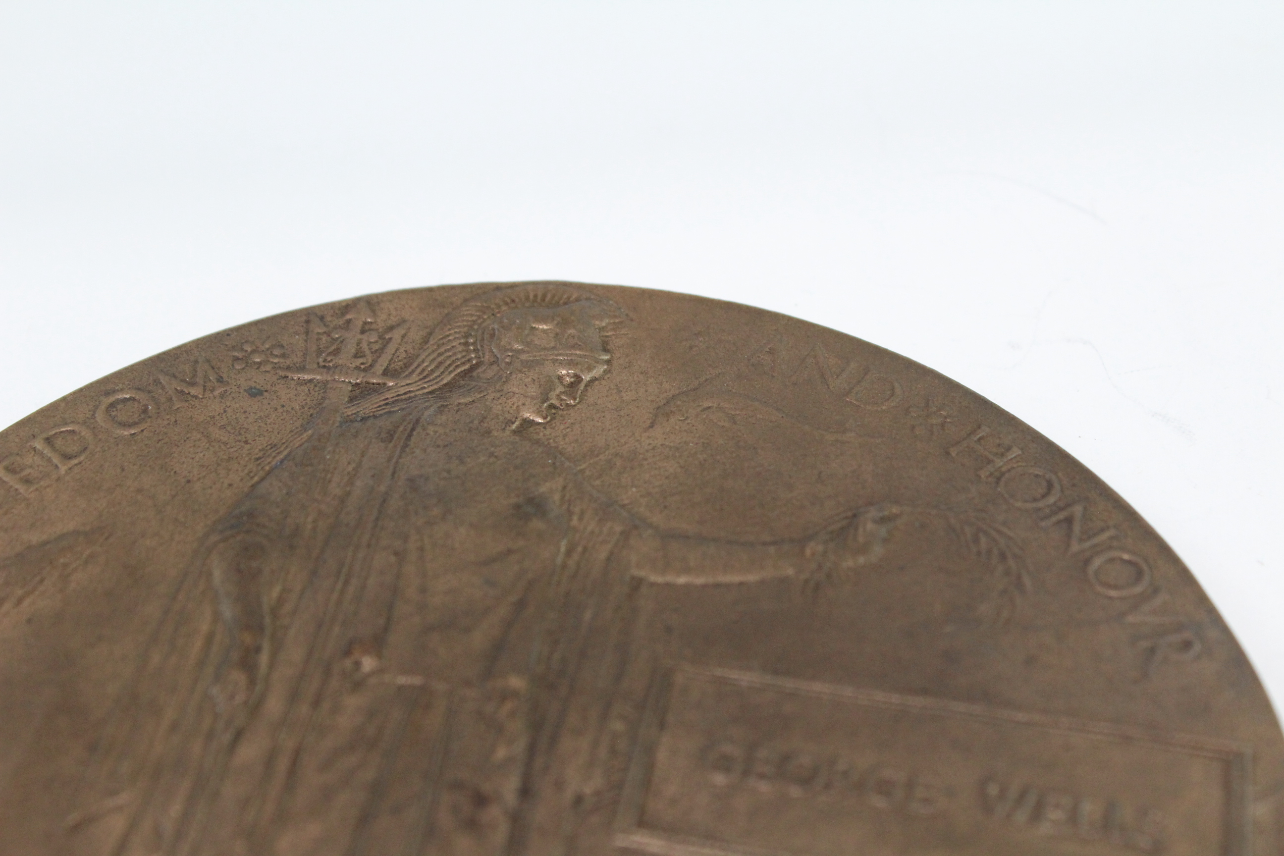 WW1 Death Plaque Named George Wells - WW1 Death Plaque Named George ...
