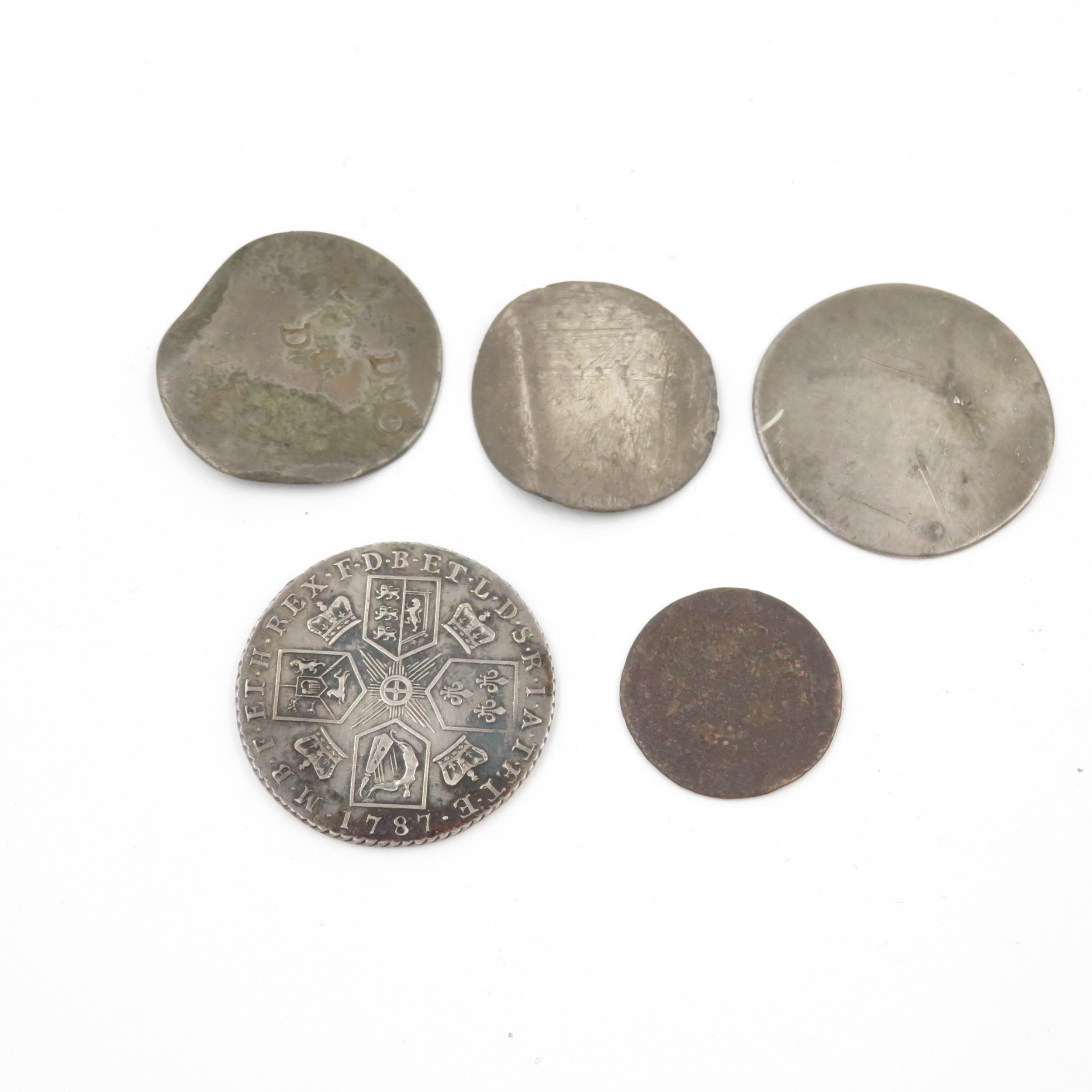 Collection of metal detector find hammered coins