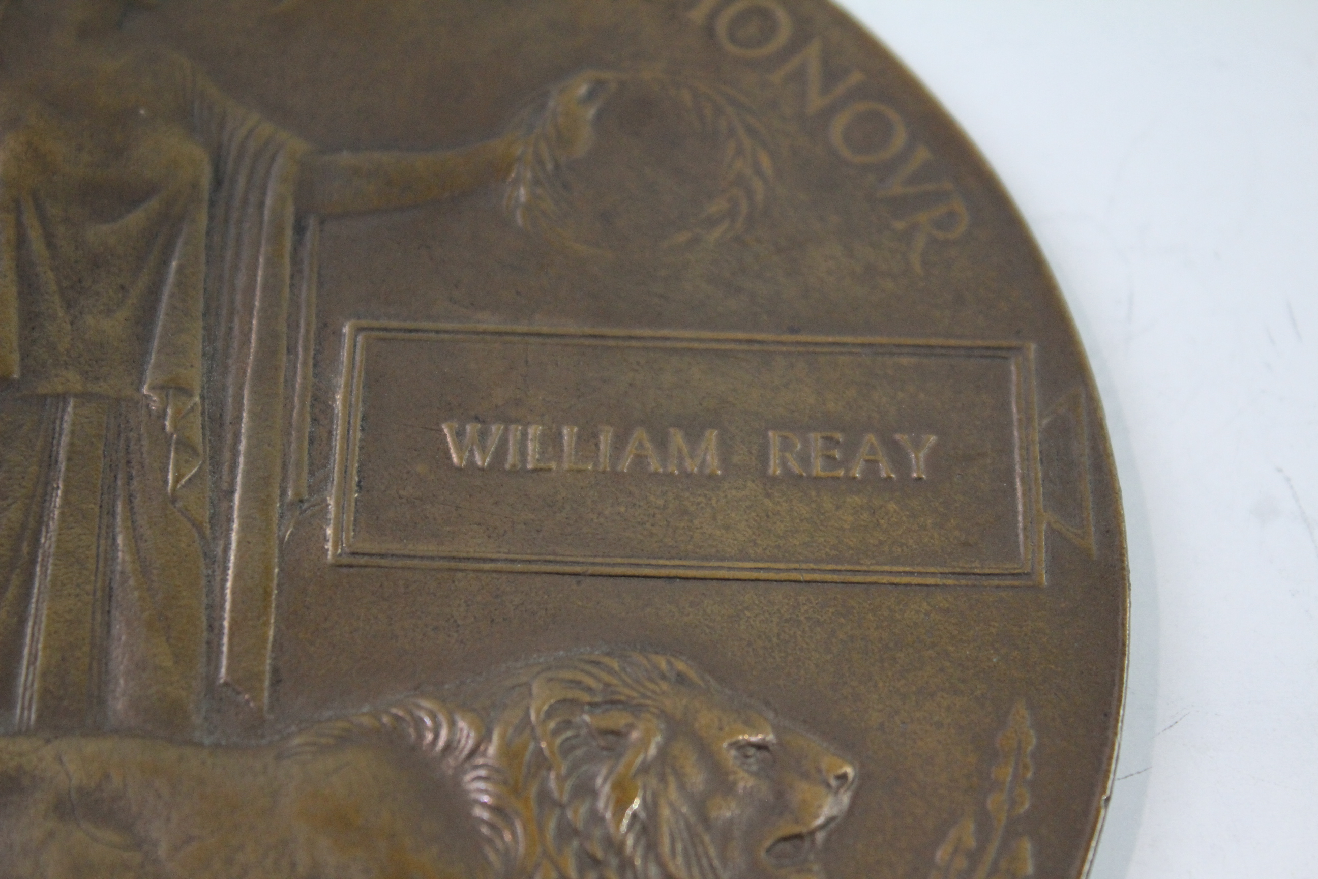 WW1 Death Plaque Named to William Reay - WW1 Death Plaque Named to ...