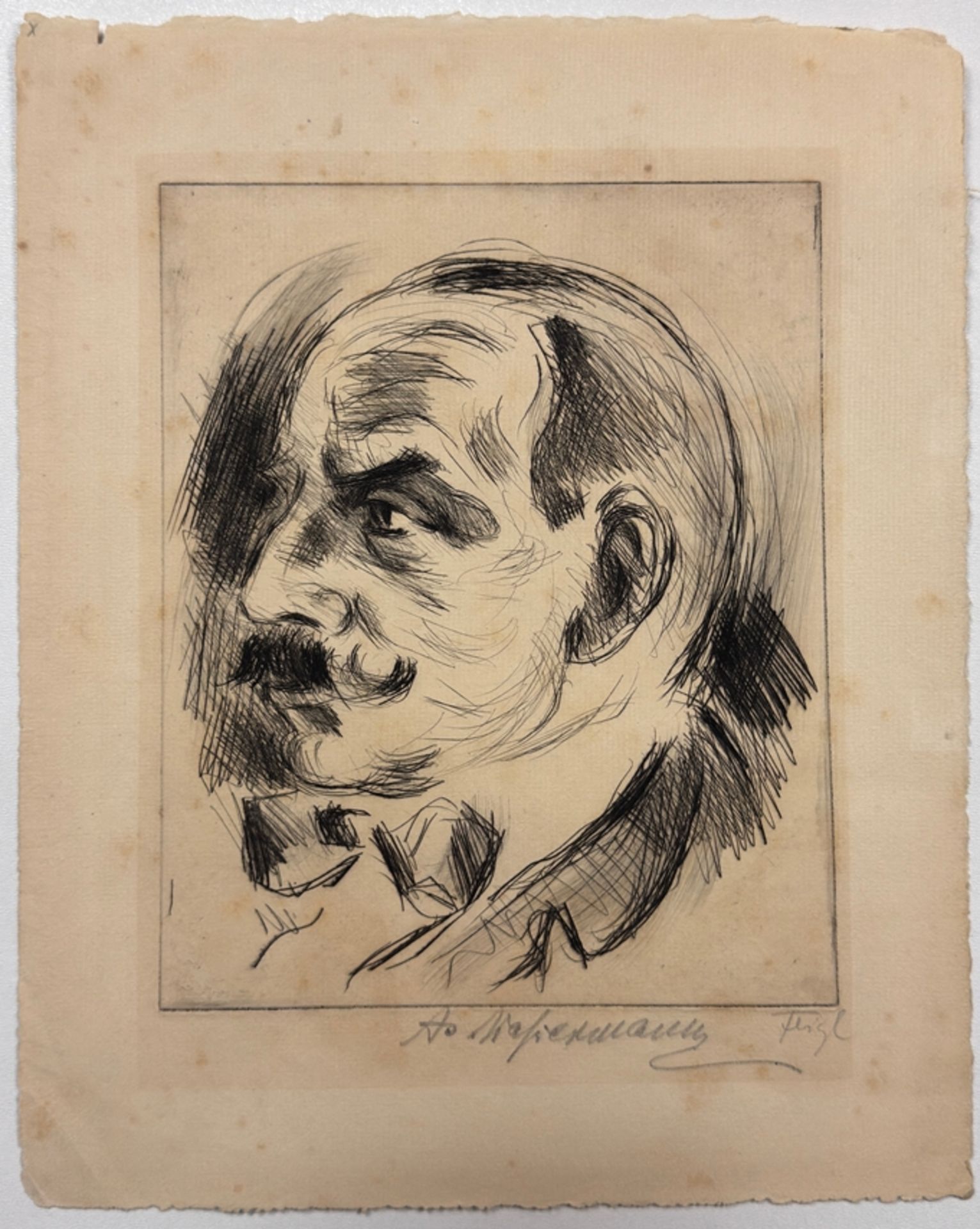 Feigl, Friedrich (1884 Prag - 1965 London) "Bildnis des August ...
