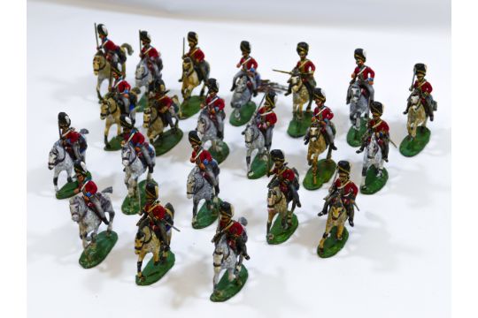 This is a lot of metal CAVALRY figures painted to a reasonable standard ...