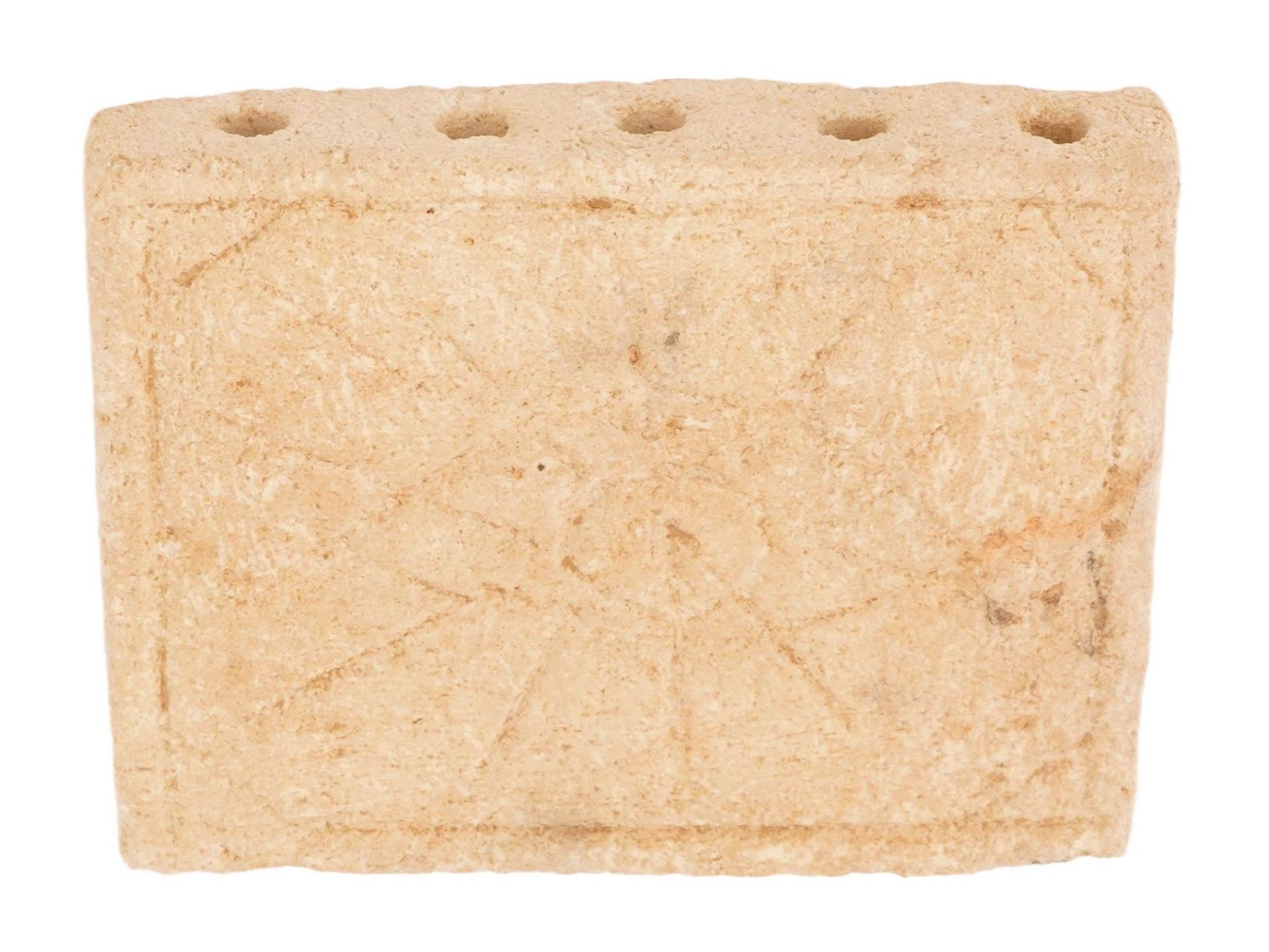 An ancient Roman stone container for cosmetic or medical tools, dating ...