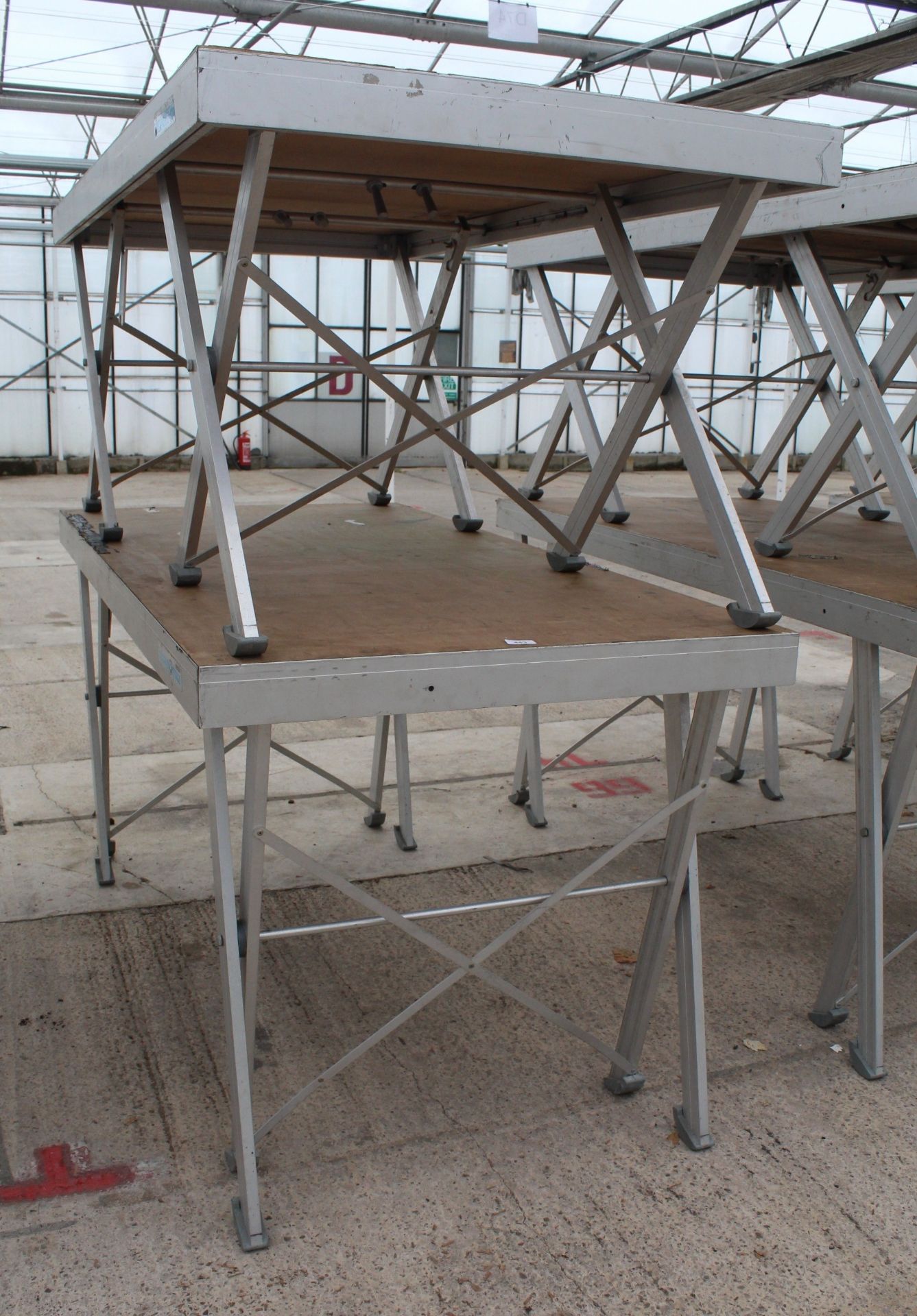 2 MULTI USE HEAVY DUTY TABLES NO VAT