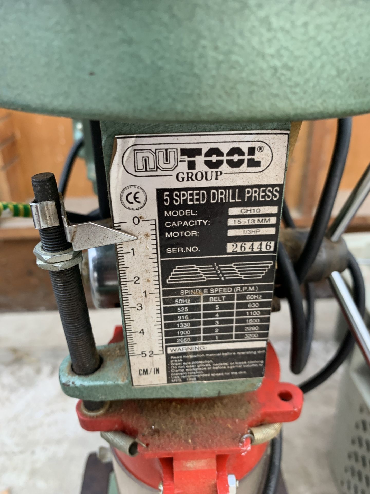 A NUTOOL BENCH TOP PILLAR DRILL