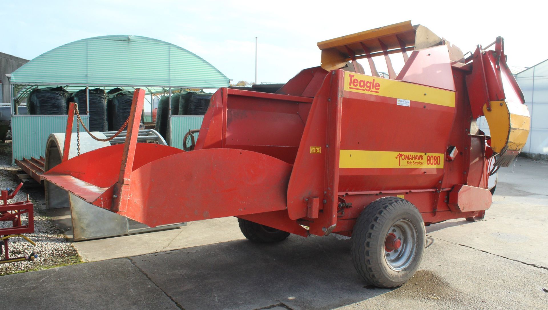 A TEAGLE TOMAHAWK 8080 STRAW CHOPPER IN GOOD WORKING ORDER STORED ...