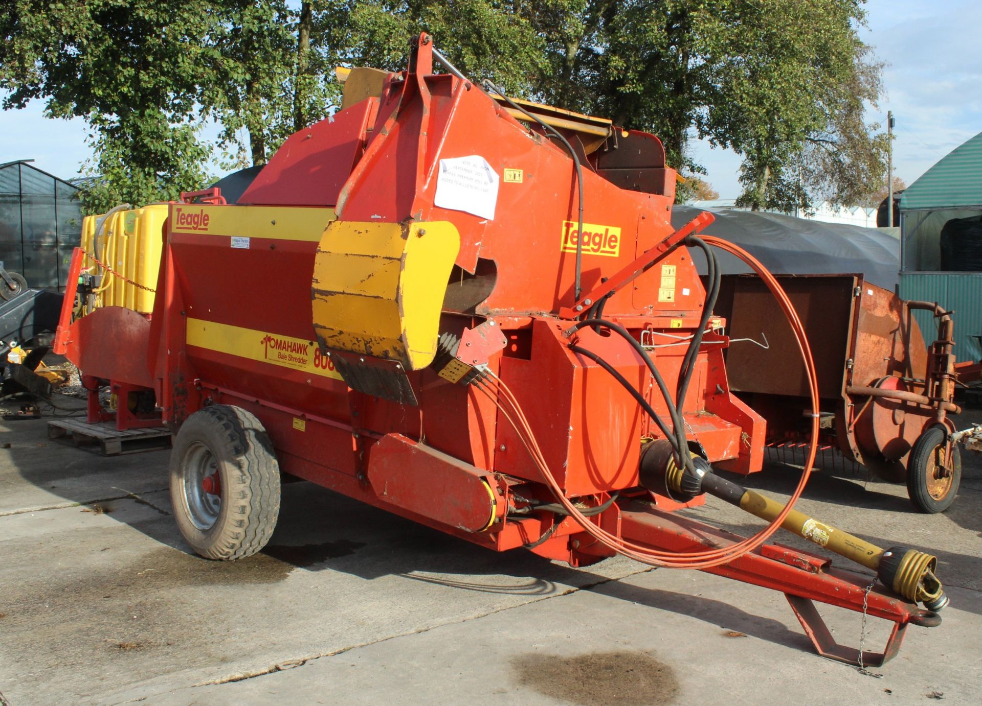 A TEAGLE TOMAHAWK 8080 STRAW CHOPPER IN GOOD WORKING ORDER STORED ...