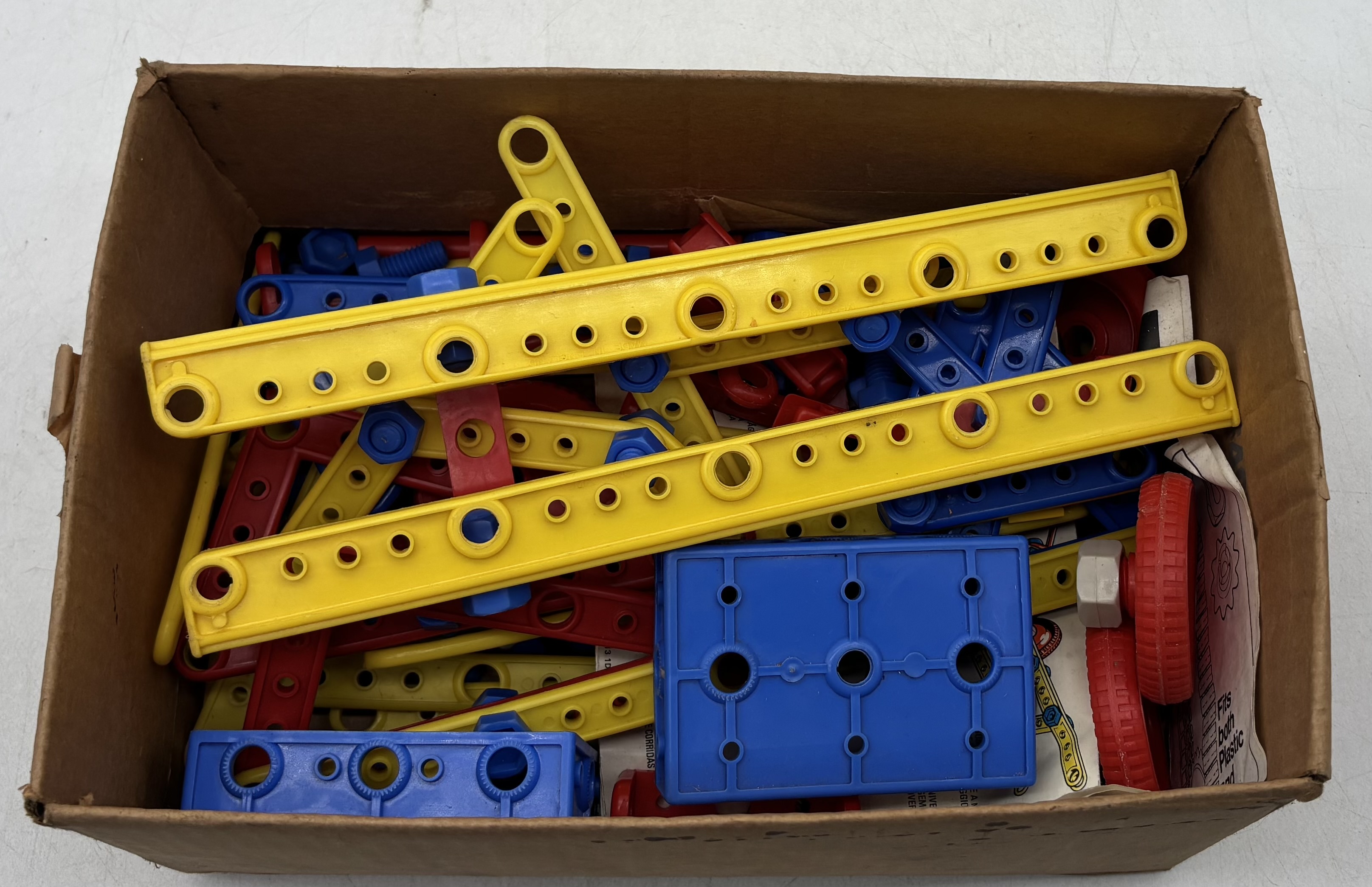 An unboxed Meccano Plastic Crane (Sets 300/400) with instruction ...