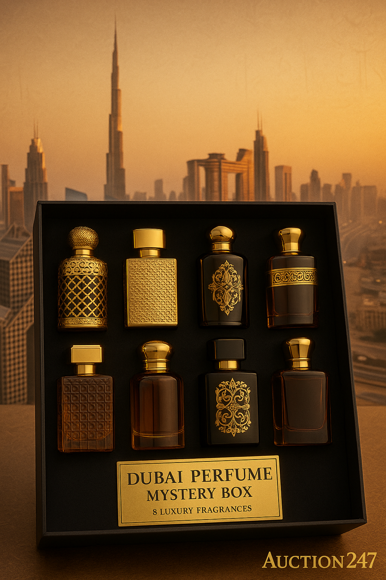 Dubai Perfume Mystery Box – 8 Luxury Fragrances Description:Step into a ...