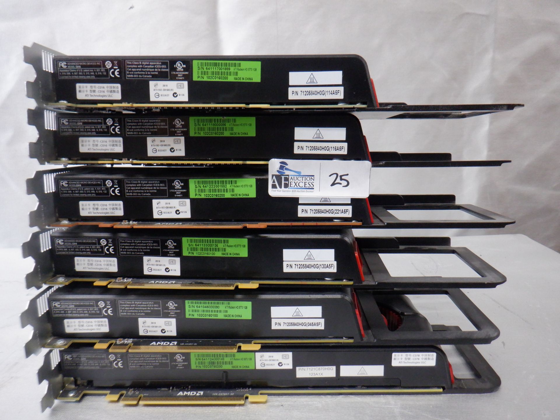 Lot of Various Graphics Cards Including Radeon ATI, Nvidia Quadro FX ...