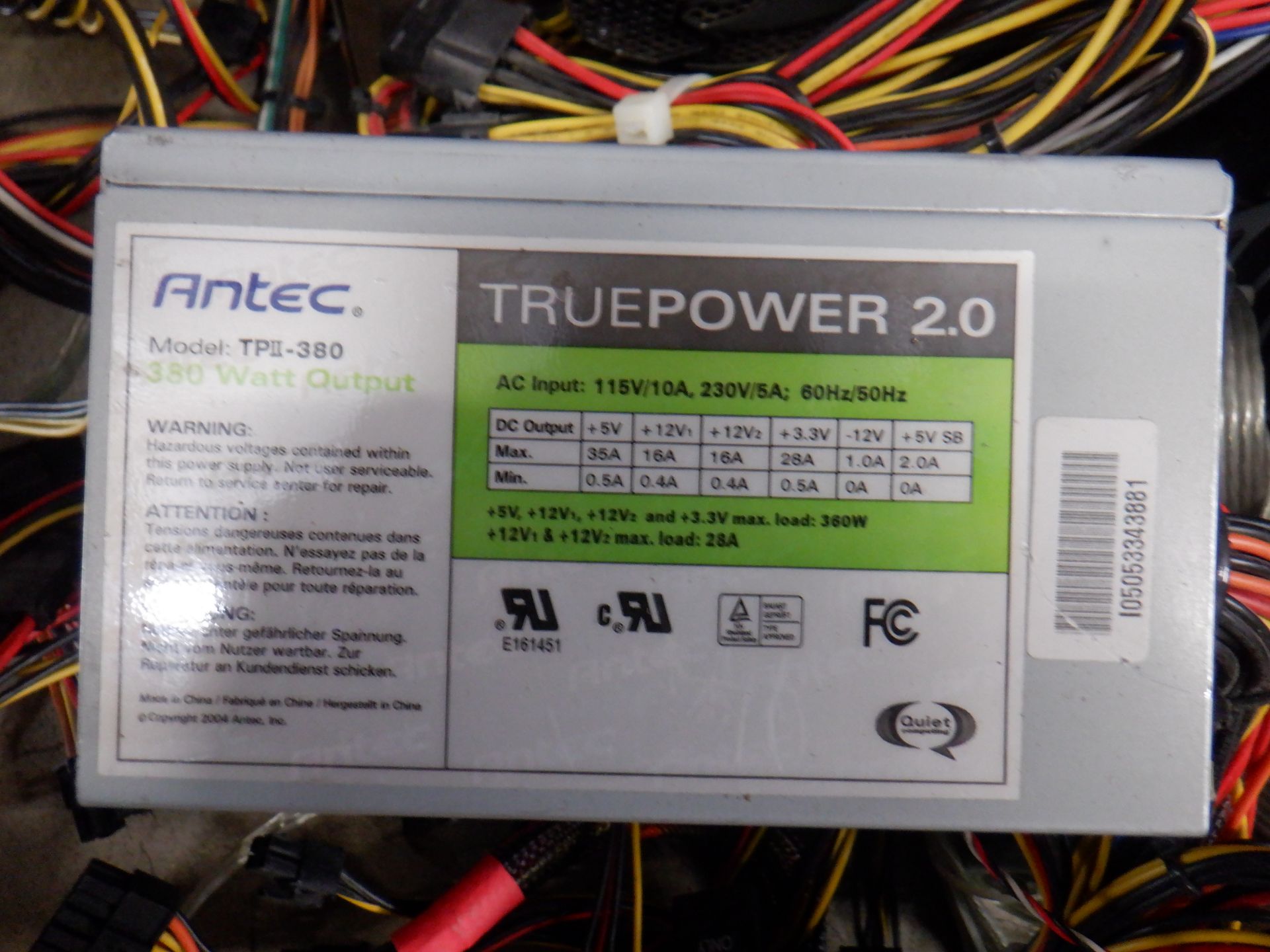 Lot of PC Power Supplies including Antec BP500U, Ultra ULT-500P, Antec ...