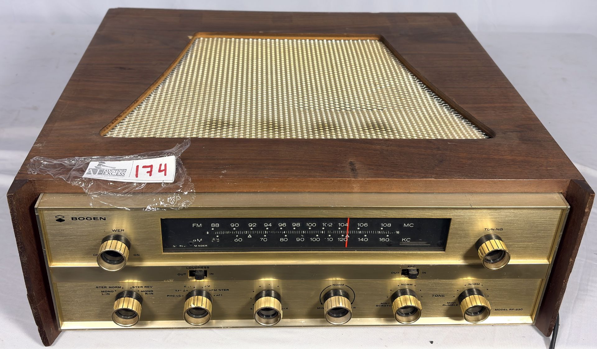 Bogen RP-230Tuner not working, screen on top has minor ...