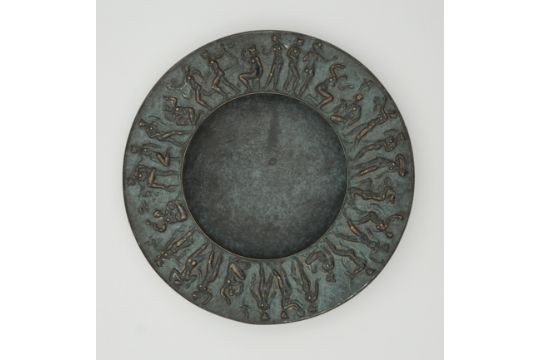 Fritz Nuss (1907 Göppingen - 1999 Strümpfelbach), Reliefteller, Bronze ...