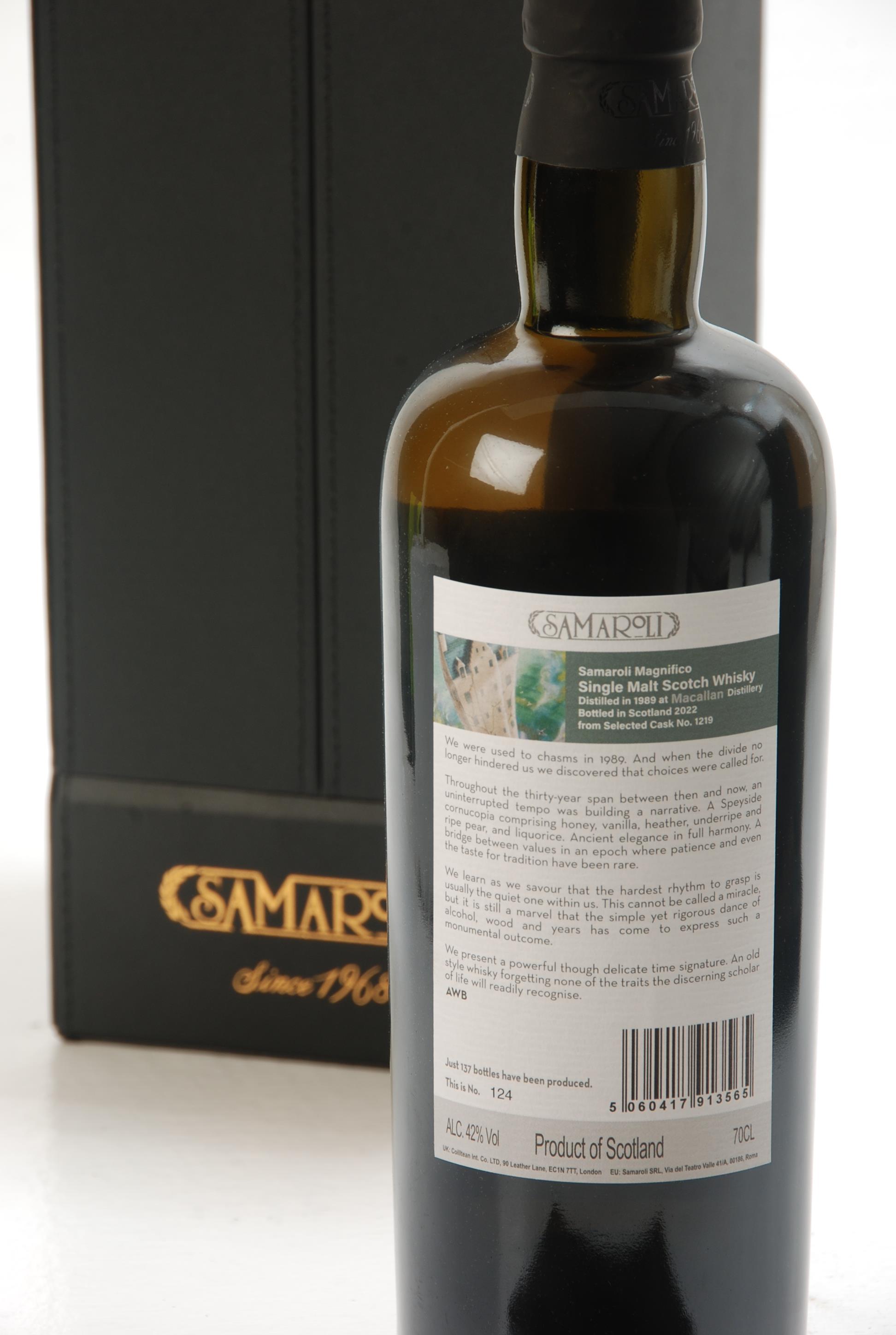 Samaroli 1989 Magnifico Macallan - Single Cask #1219 Single Malt Scotch ...