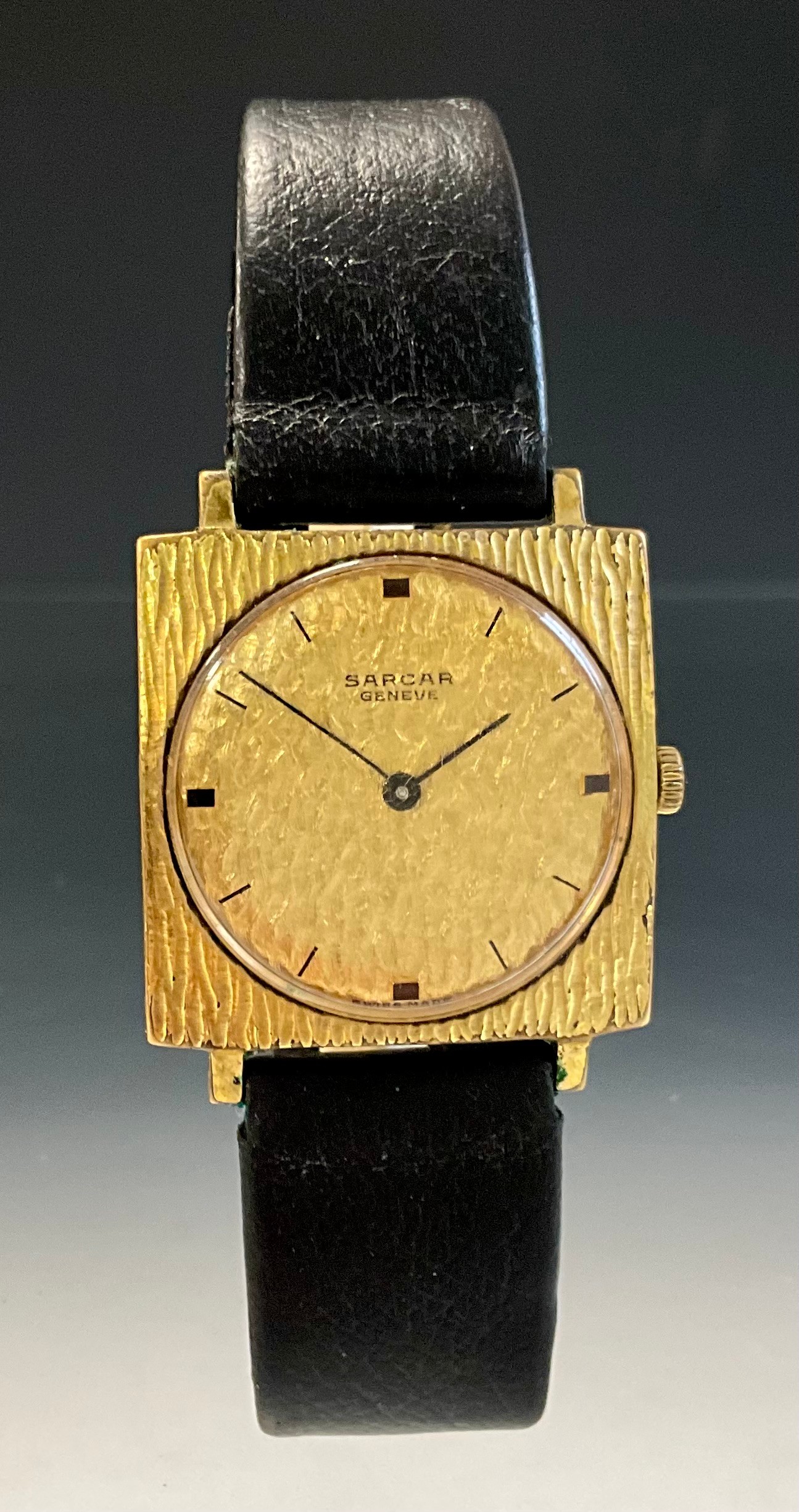 Sarcar - a vintage 1960s Geneve mechanical wind wristwatch, gold ...