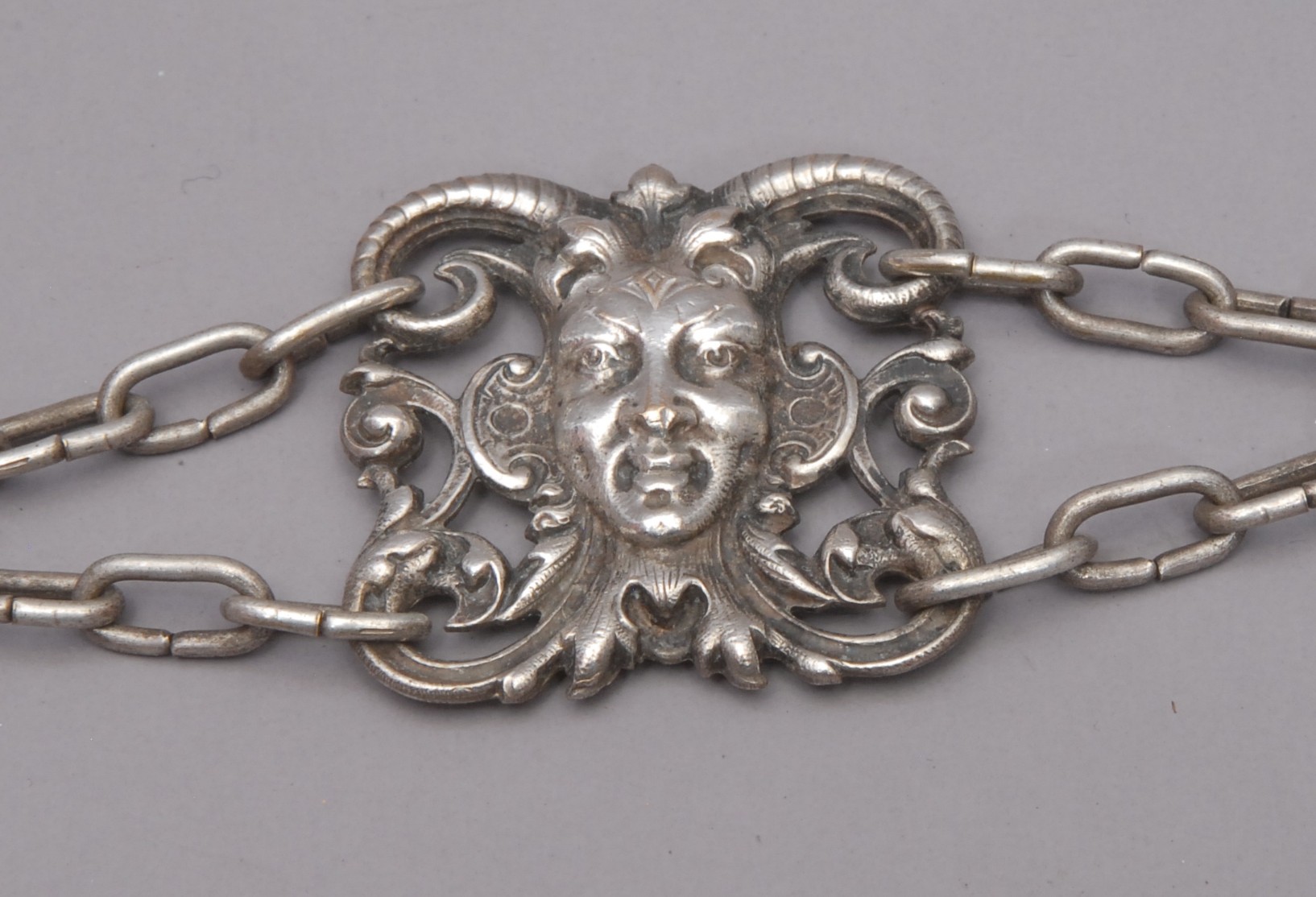 Mysticism & The Occult - a white metal waist chain belt, composed of ...