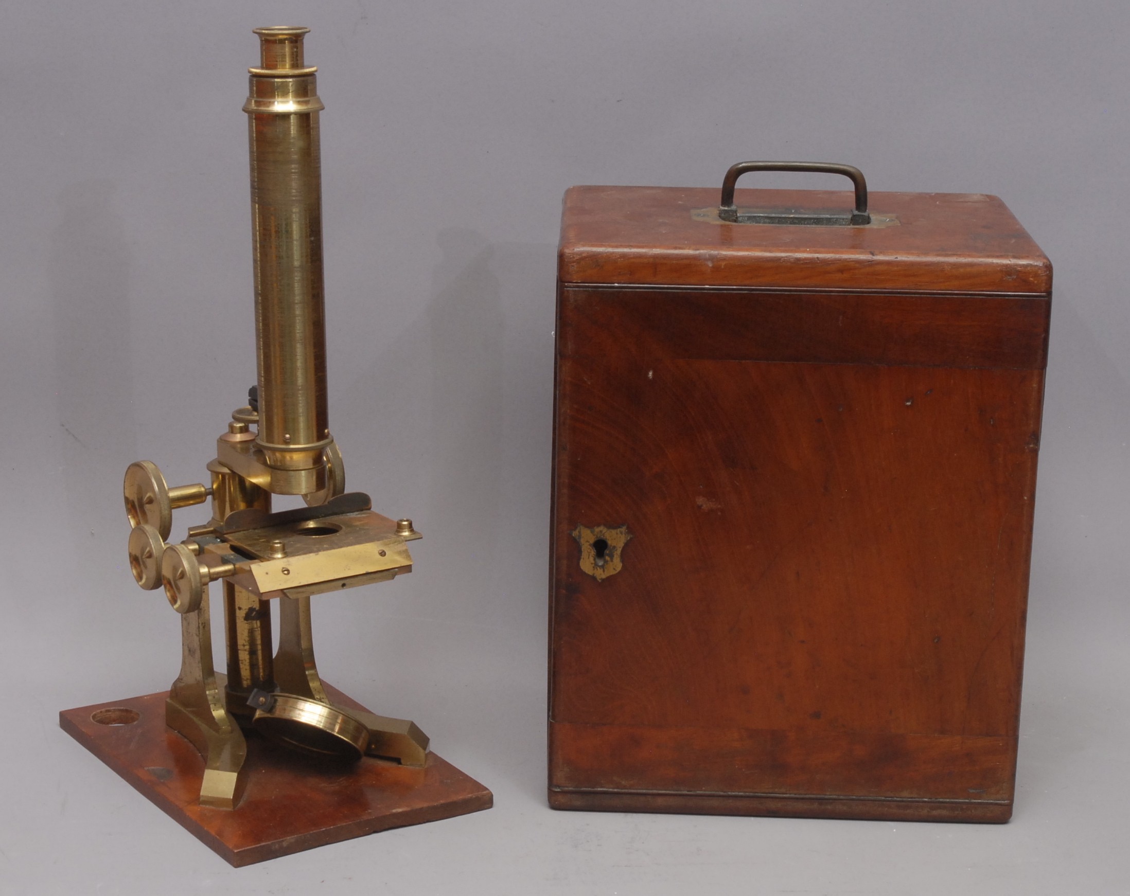 Scientific Instruments - a 19th century brass lacquer monocular ...