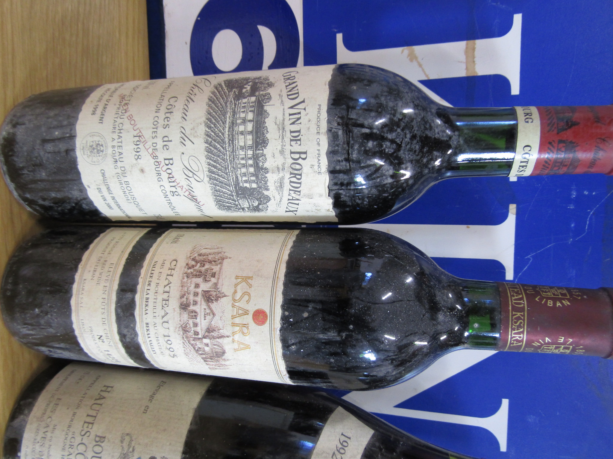 5 Bottles of Wine - 1989 Prado Enea (75cl), 1995 Chateau Ksara (750ml ...