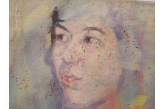 Dr Neil Ward-Robinson 'A View From A Mirror' oil on canvas 1985
