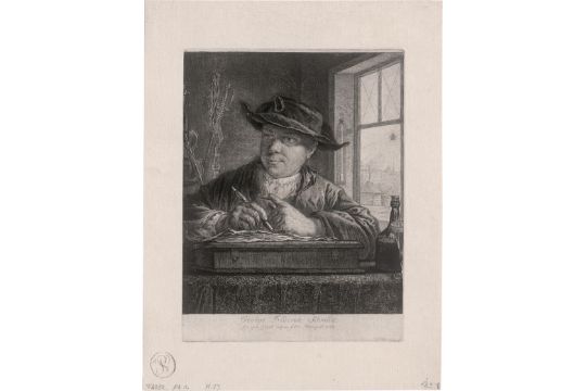 Schmidt, Georg Friedrich -- Selbstporträt Georg Friedrich Schmidt (mit ...