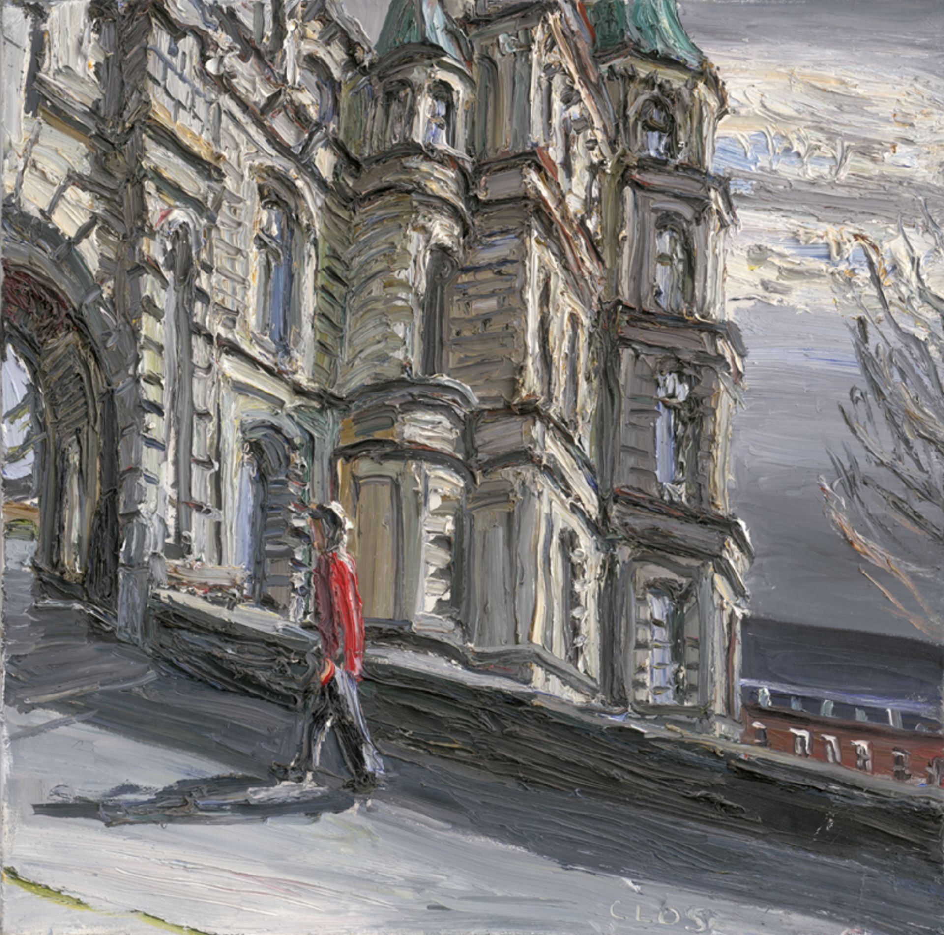 Lehmpfuhl, Christopher -- "Schloss Güstrow"Öl auf Leinwand. 2005.80 x ...