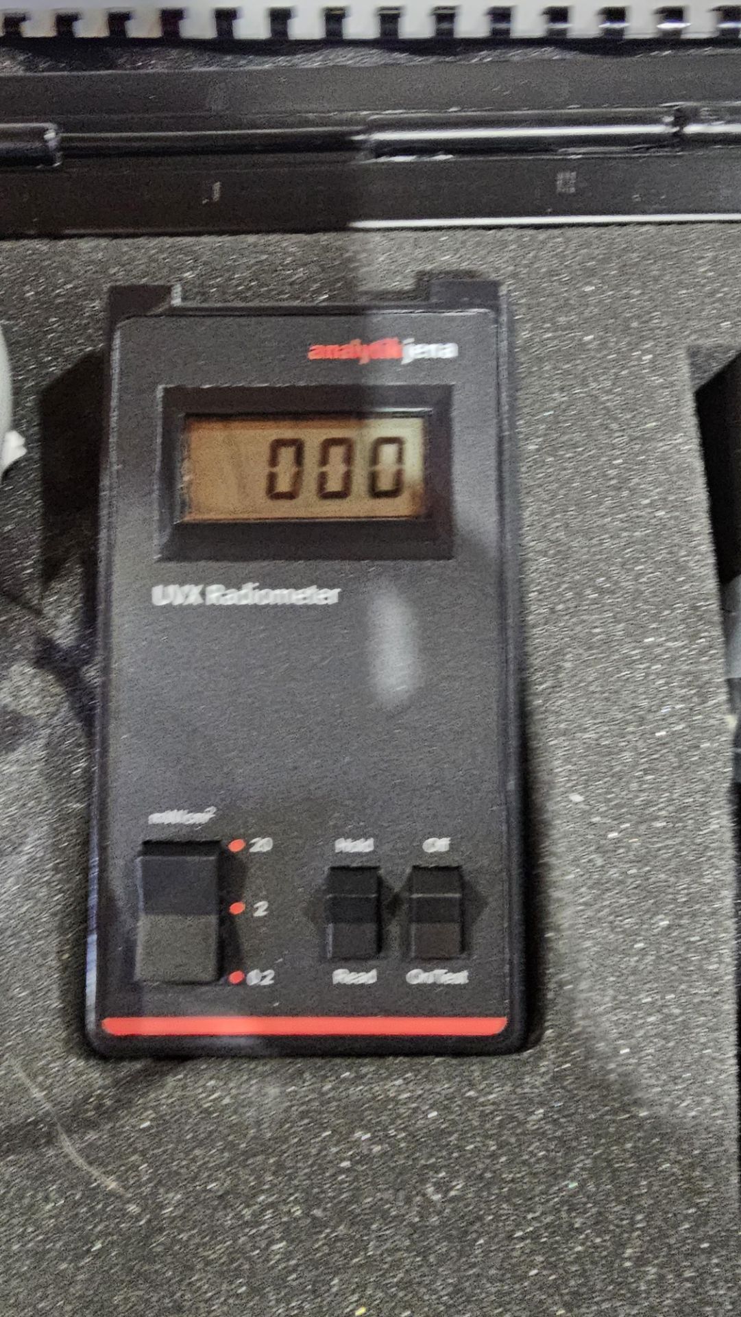 Analytik Jena UVX Radiometer with UVX-36 Sensor and Calibration Docs