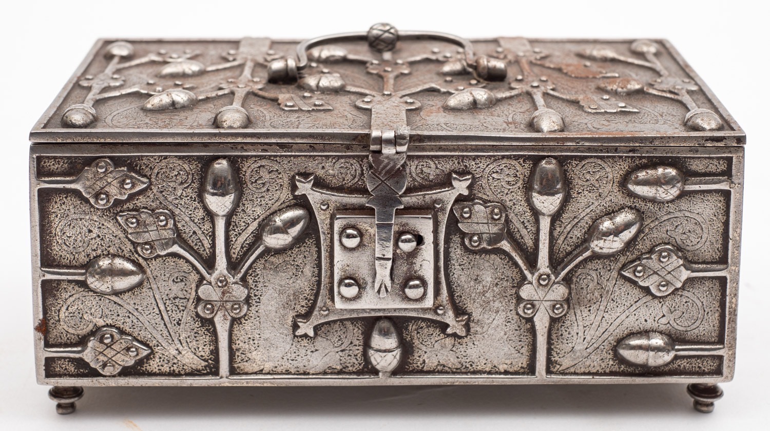 An Arts & Crafts steel casket in 16th century taste, late 19th century ...