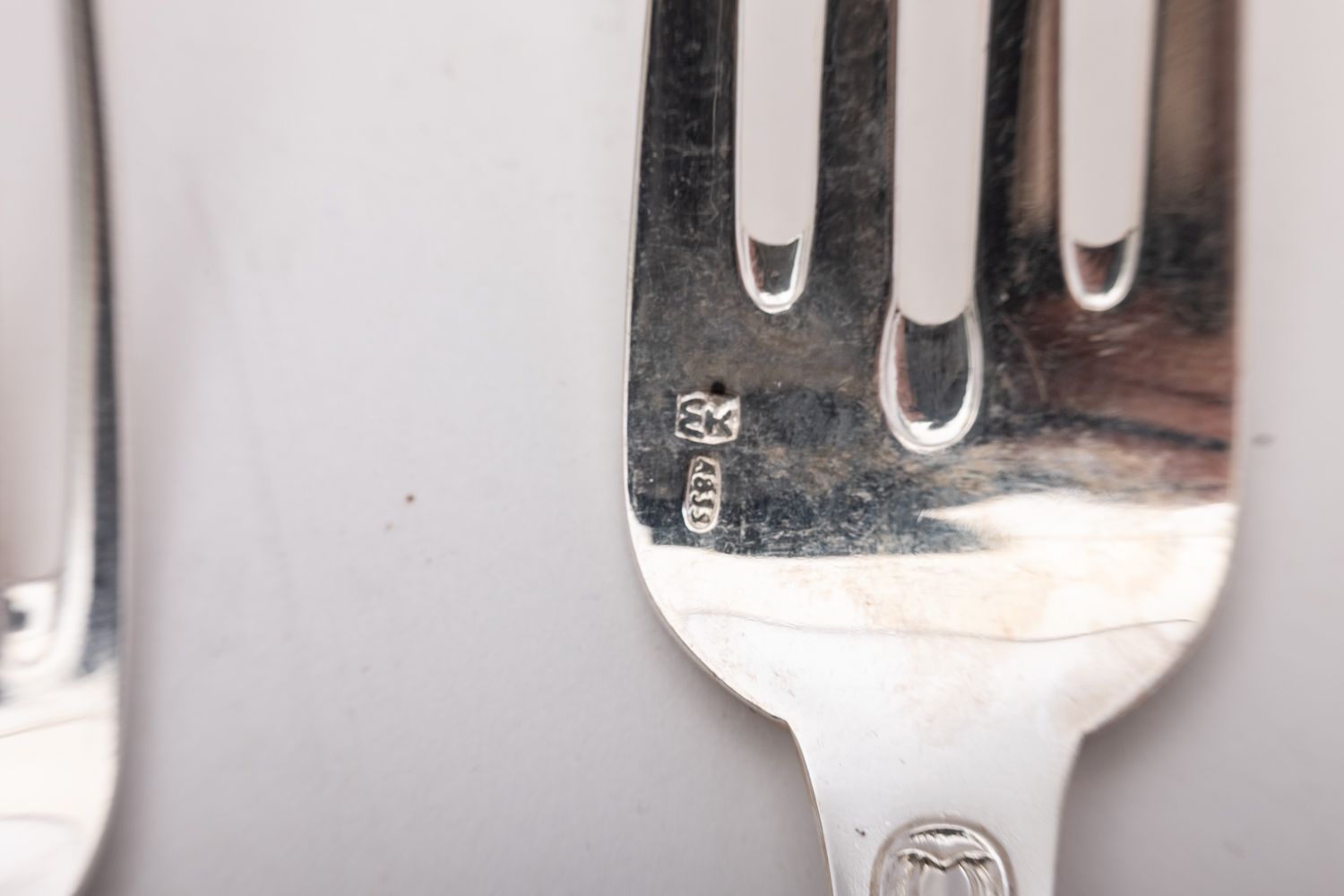 A 20th century matched part-canteen of Belgian silver flatware ...