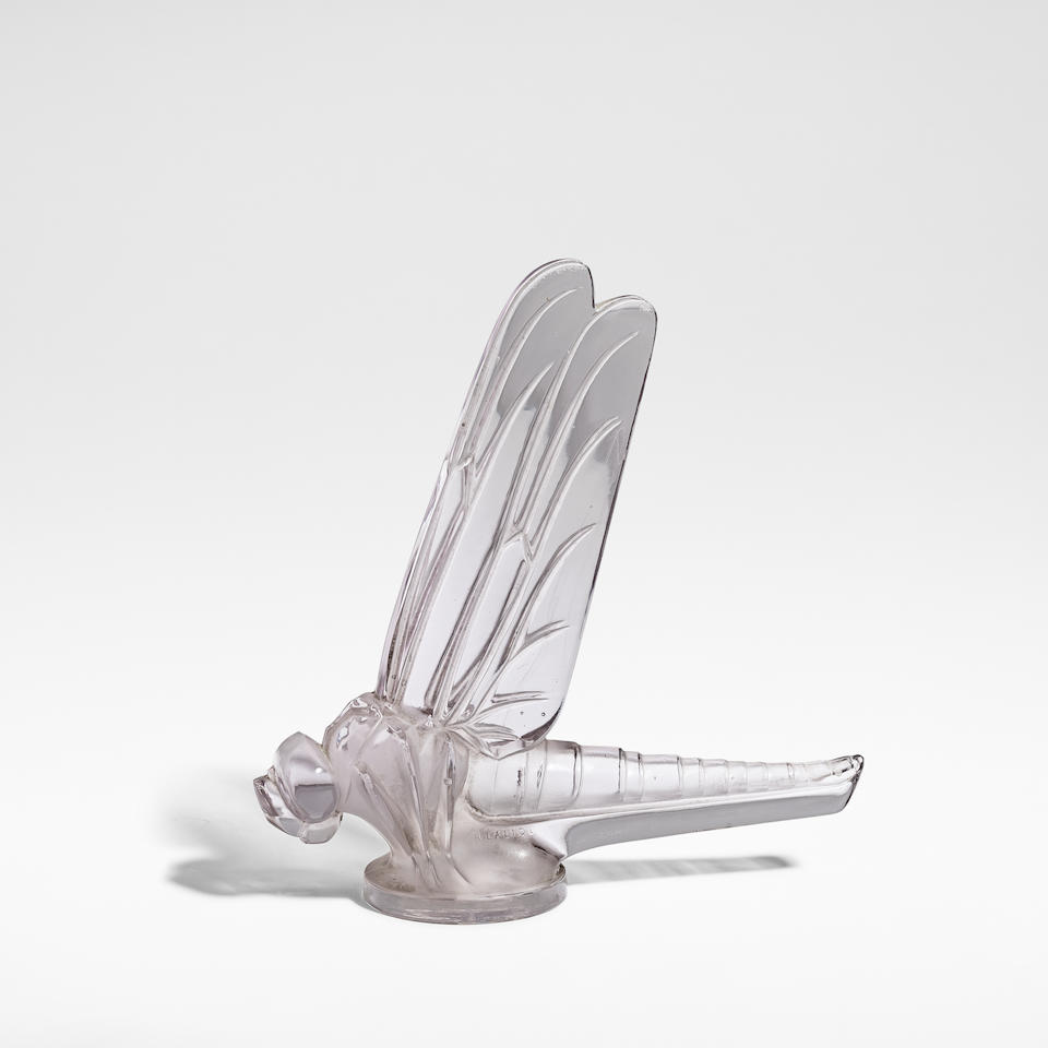 Rene Lalique 'Grand Libellule', car mascot, designed 1928 Amethyst ...