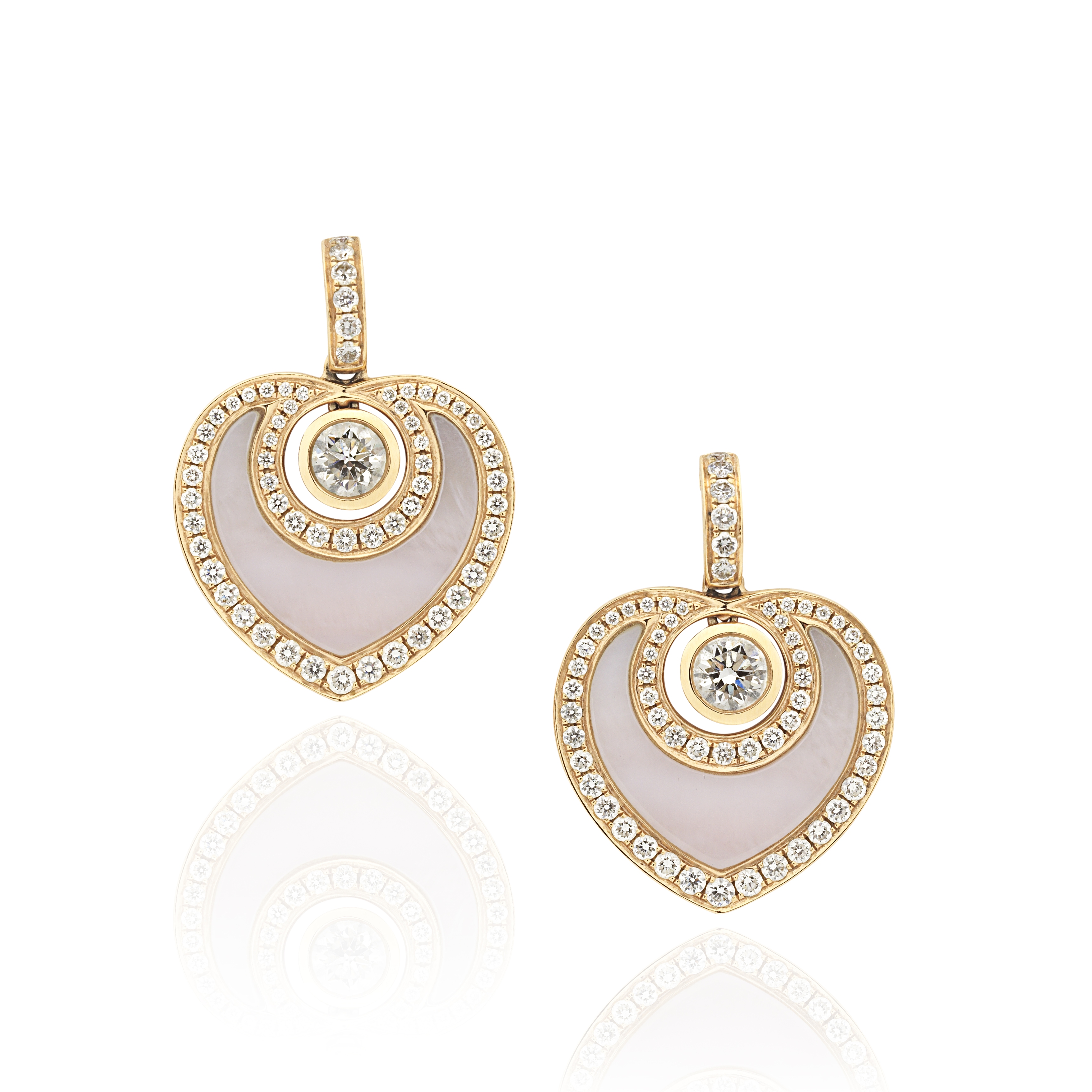 BOODLES: 'SOPHIE' MOTHER-OF-PEARL AND DIAMOND EARRINGS, 2016Each ...
