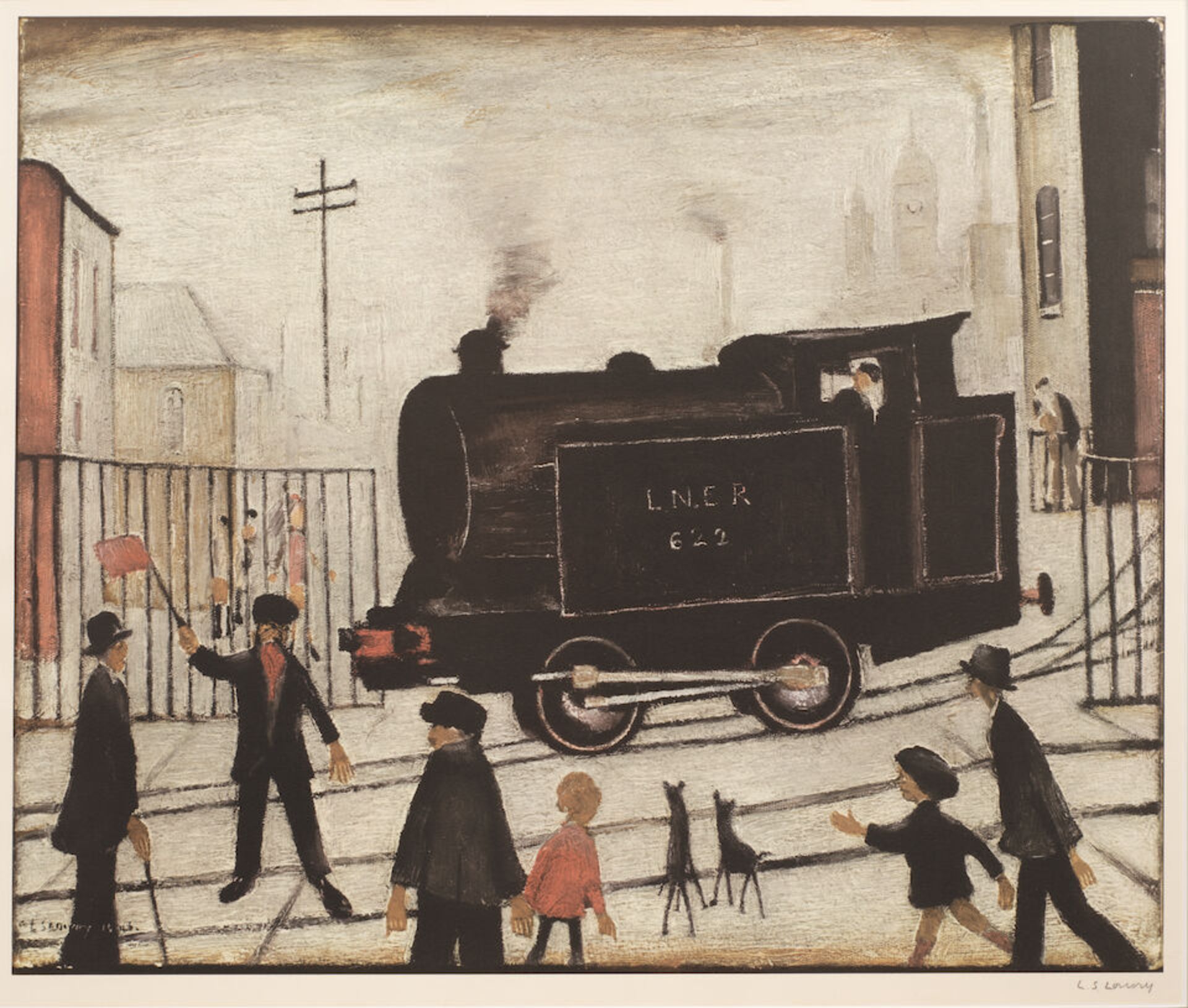 Laurence Stephen Lowry R.A. (British, 1887-1976) The Level Crossing ...