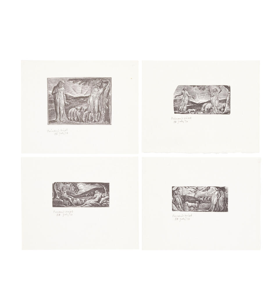 BLAKE (WILLIAM) The Wood Engravings of William Blake for Thornton's ...